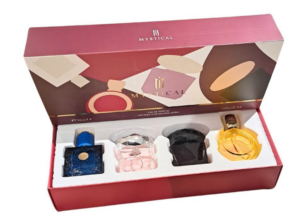 Mystical Perfume Gift set Maroon of 4 x 30ml Him/Her – Yes You Online