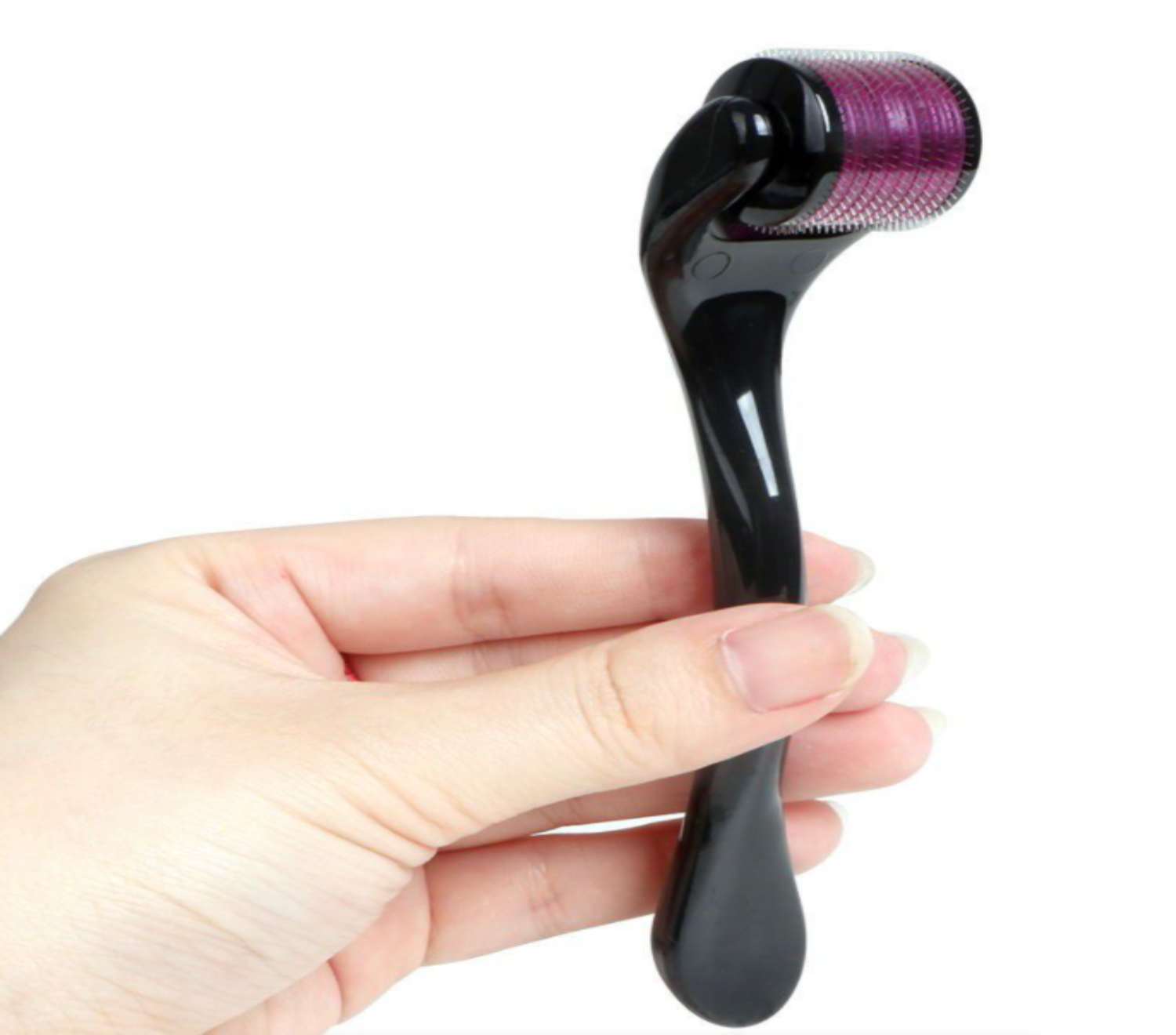 540 Titanium Microneedle Derma Roller 0.5mm - Black & Purple or White ...