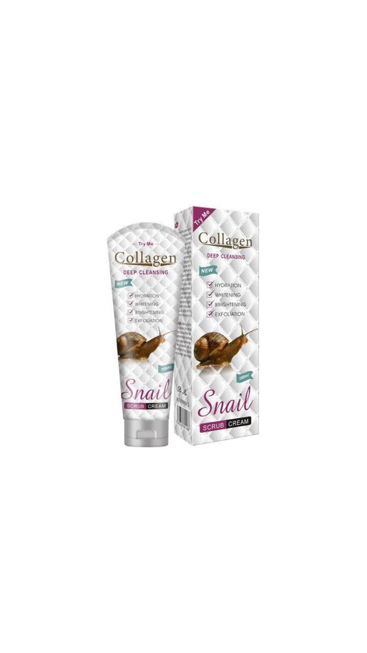 Collagen Deep Cleansing Snail Facial Scrub Cream - 150ml – Yes You Online